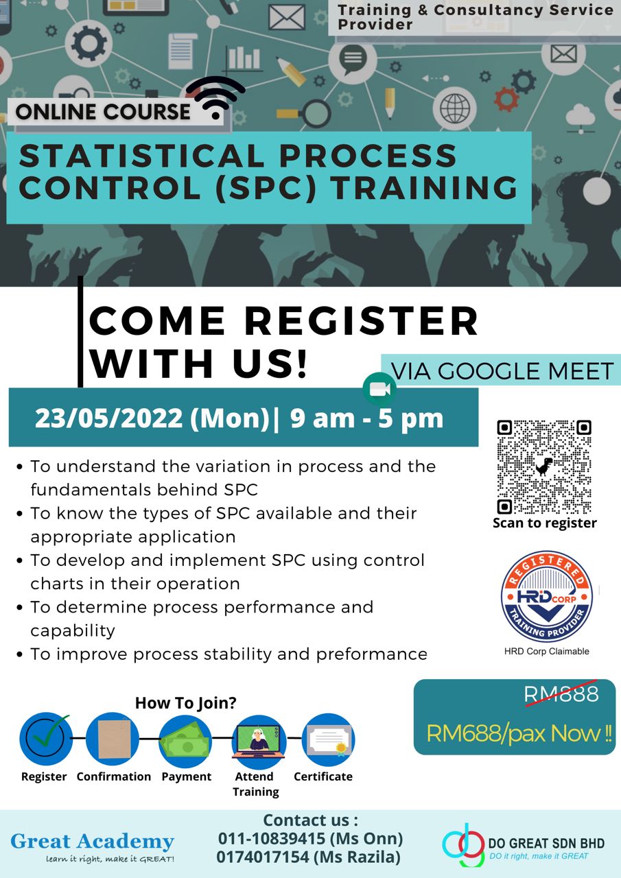 Statistical Process Control (SPC) Training | Do Great Sdn Bhd